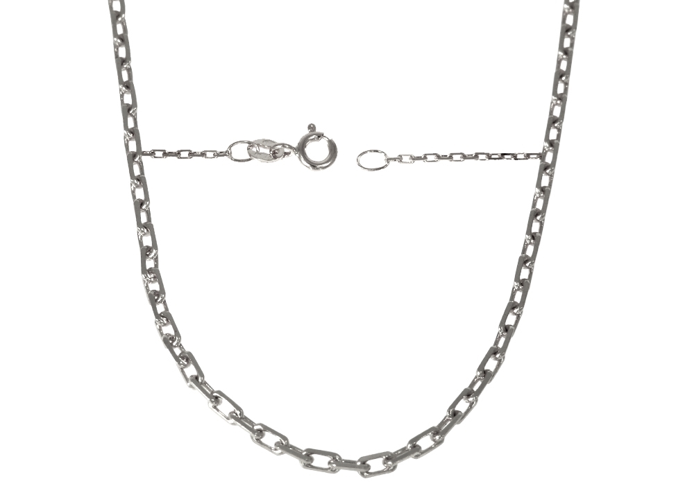 Diamond Cut Rectangular Link Chain 2.2mm
