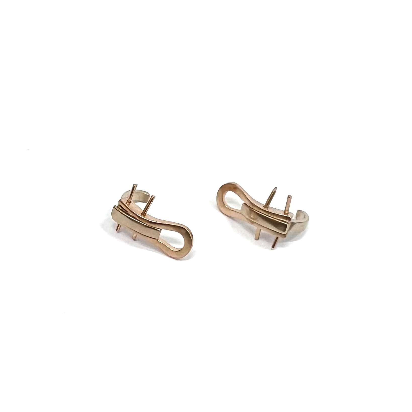 Omega Clip Back, Gold Omega Ear Clips - Full Sets