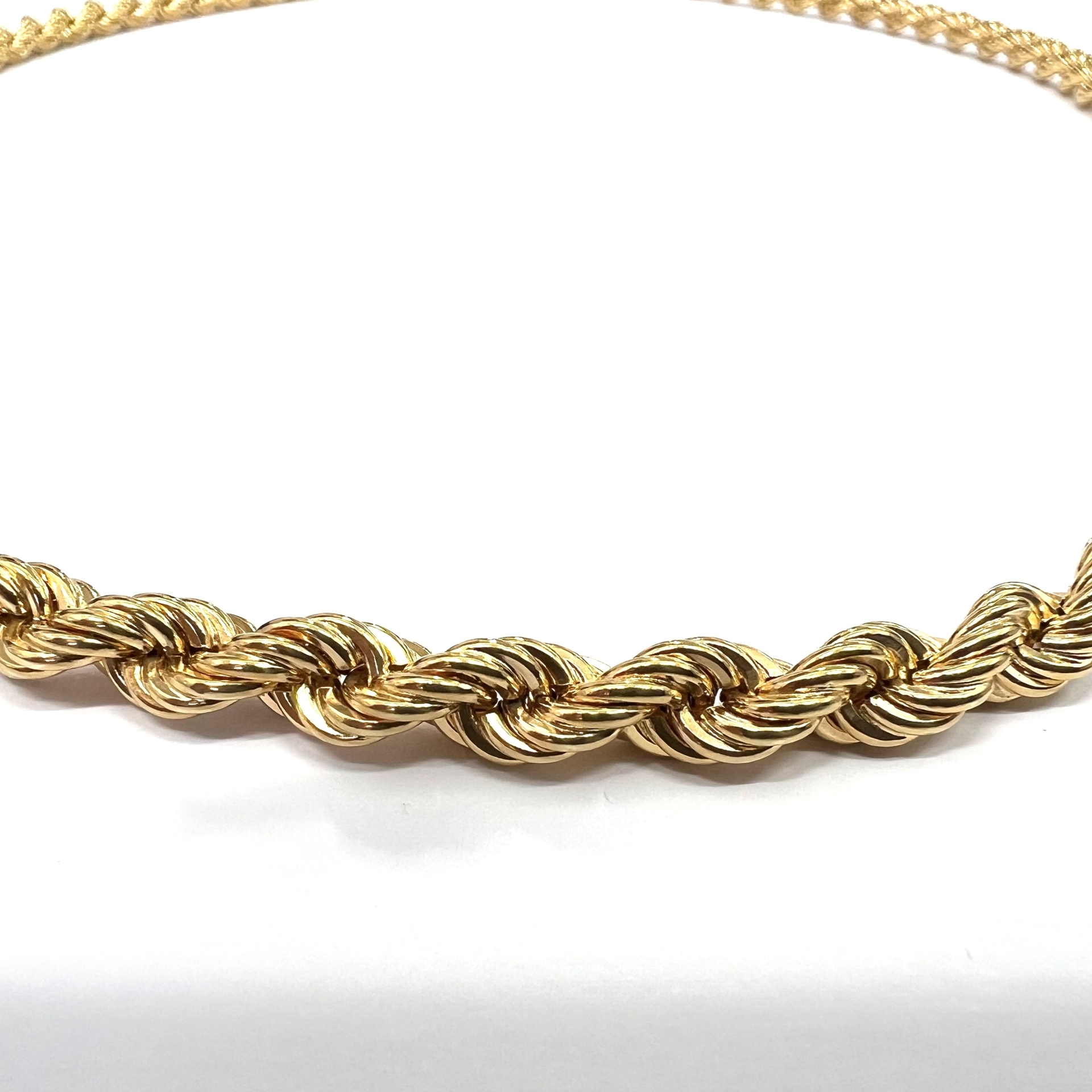 6.30mm Diamond Cut Rope Hollow Chain